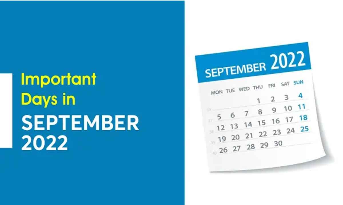 September 2023 List Of Important National And International Days